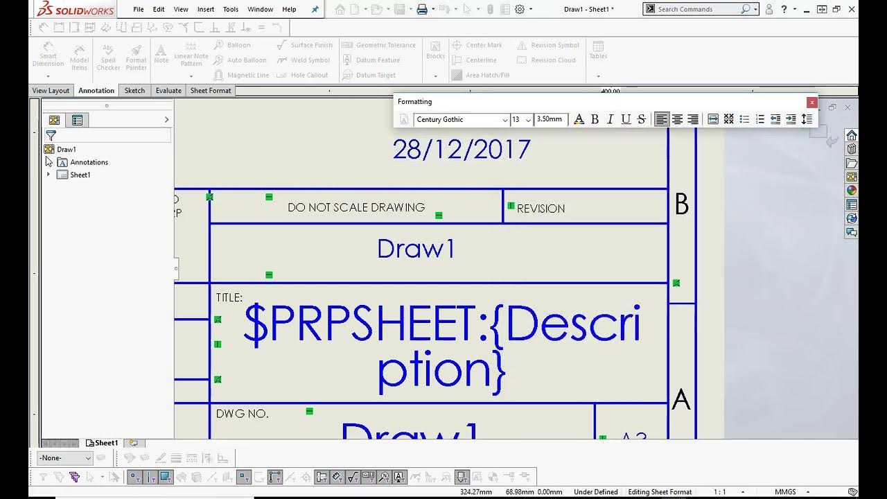 Setting up SOLIDWORKS Document templates - YouTube