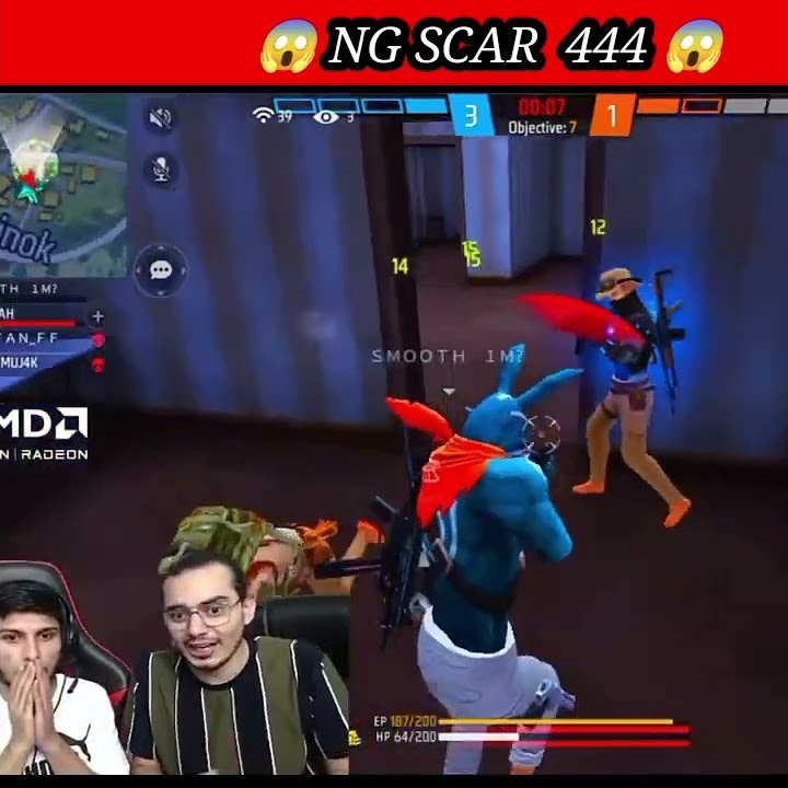 Ng Scar 444 God Level Gameplay In Nonstop Gaming Live 🛑 || Nonstop Gaming Op Reaction🔥#shorts # ...