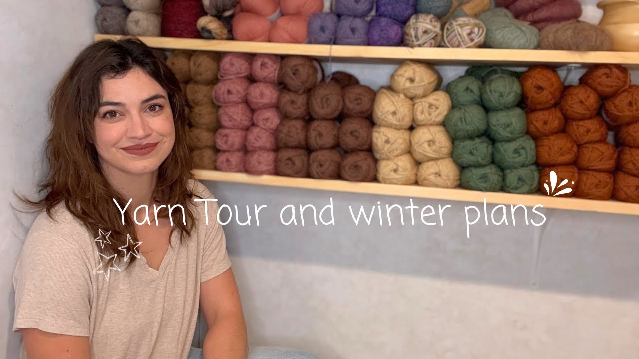 Cozy Yarn Stash Tour + Winter Knitting Plans & 1K Giveaway! 🎄 ️ - YouTube