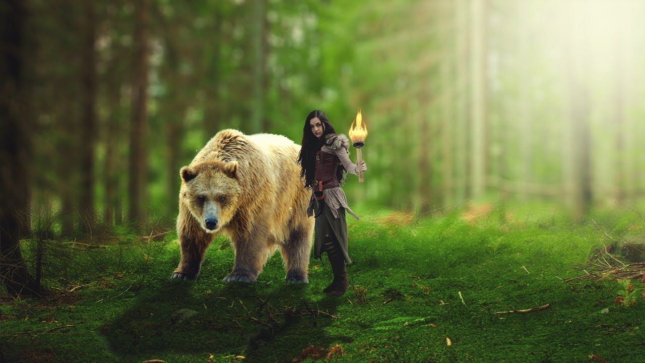 Making The Jungle Beauty Manipulation Scene Effect In Photoshop cc 2018 ...