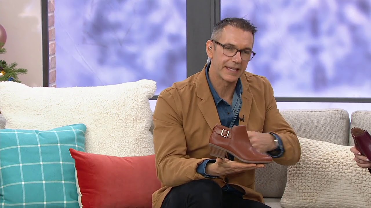 Vionic Ankle Boots with Buckle - Millie on QVC - YouTube