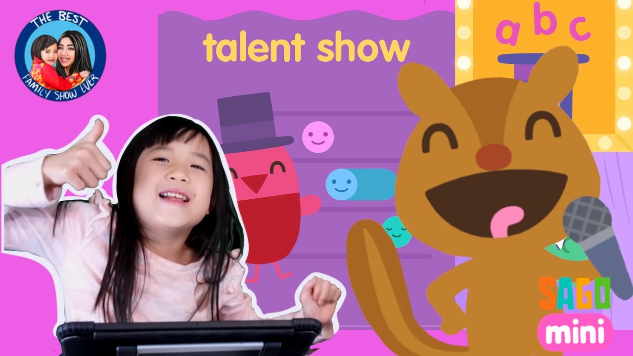 **NEW** Sago Mini School Talent Show gameplay with Ella and Mommy | ABCs and more - YouTube