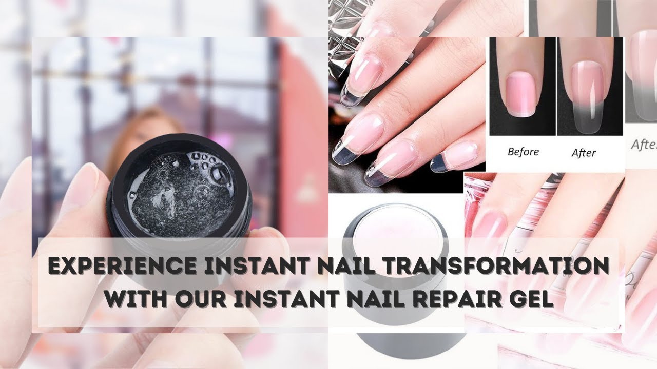 Instant Nail Repair Gel - Cracked Nail Repair Gel Strengthen Long ...