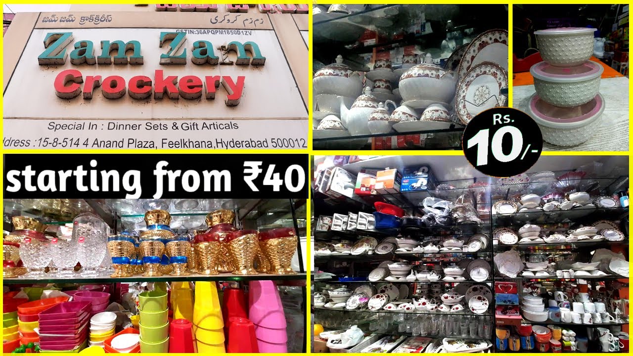 ZAM ZAM Crockery Kitchen Items Wholesale & Retail Shop, Cheapest Dinner ...