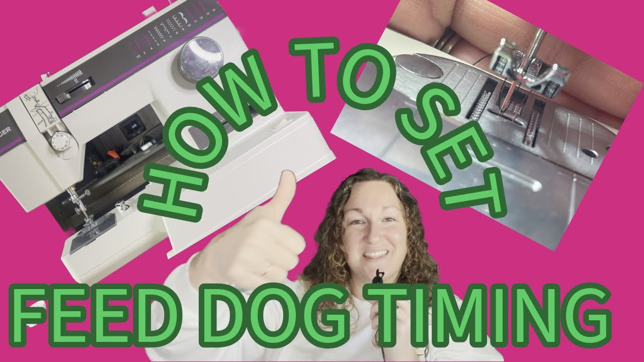How to adjust feed dog timing on sewing machine Singer 9420 - YouTube