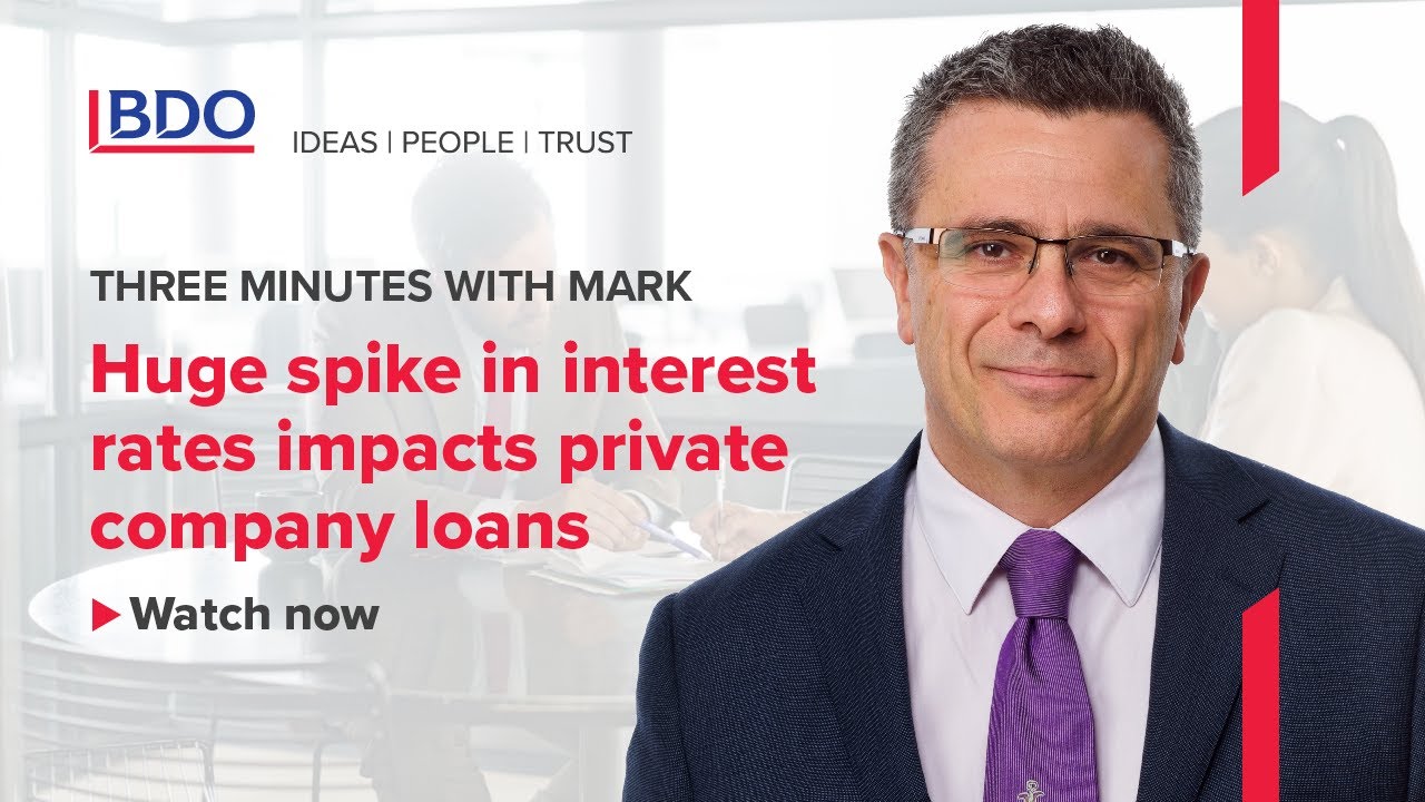 Three Minutes with Mark | Huge spike in interest rates impacts private ...