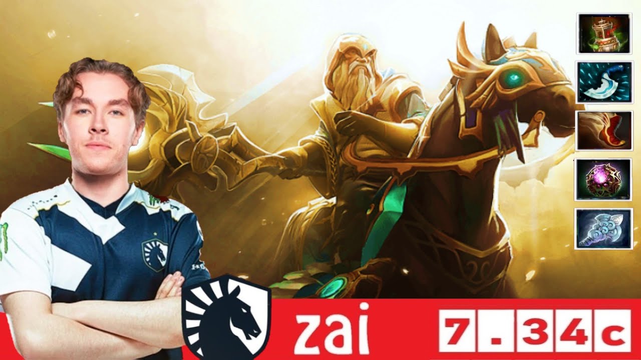 [DOTA 2] Liquid.zai the KEEPER OF THE LIGHT [OFFLANE] [7.34c] - YouTube