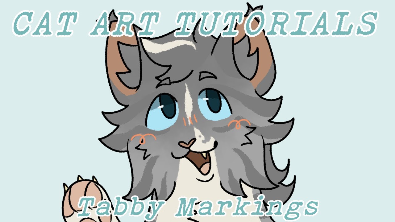 Cat art tutorials- Tabby markings - YouTube
