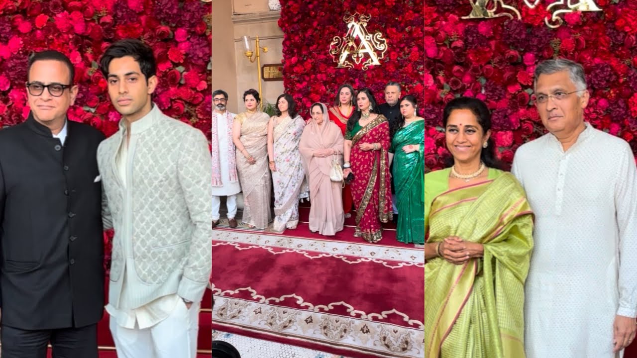 Agastya Nanda With Dad & Shammi Kapoor Wife Witj Family At adar Jain ...