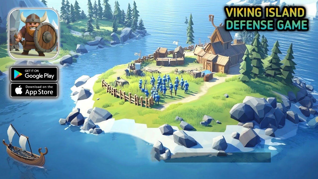 Viking Island: Defense game Gameplay (Android,IOS) - YouTube