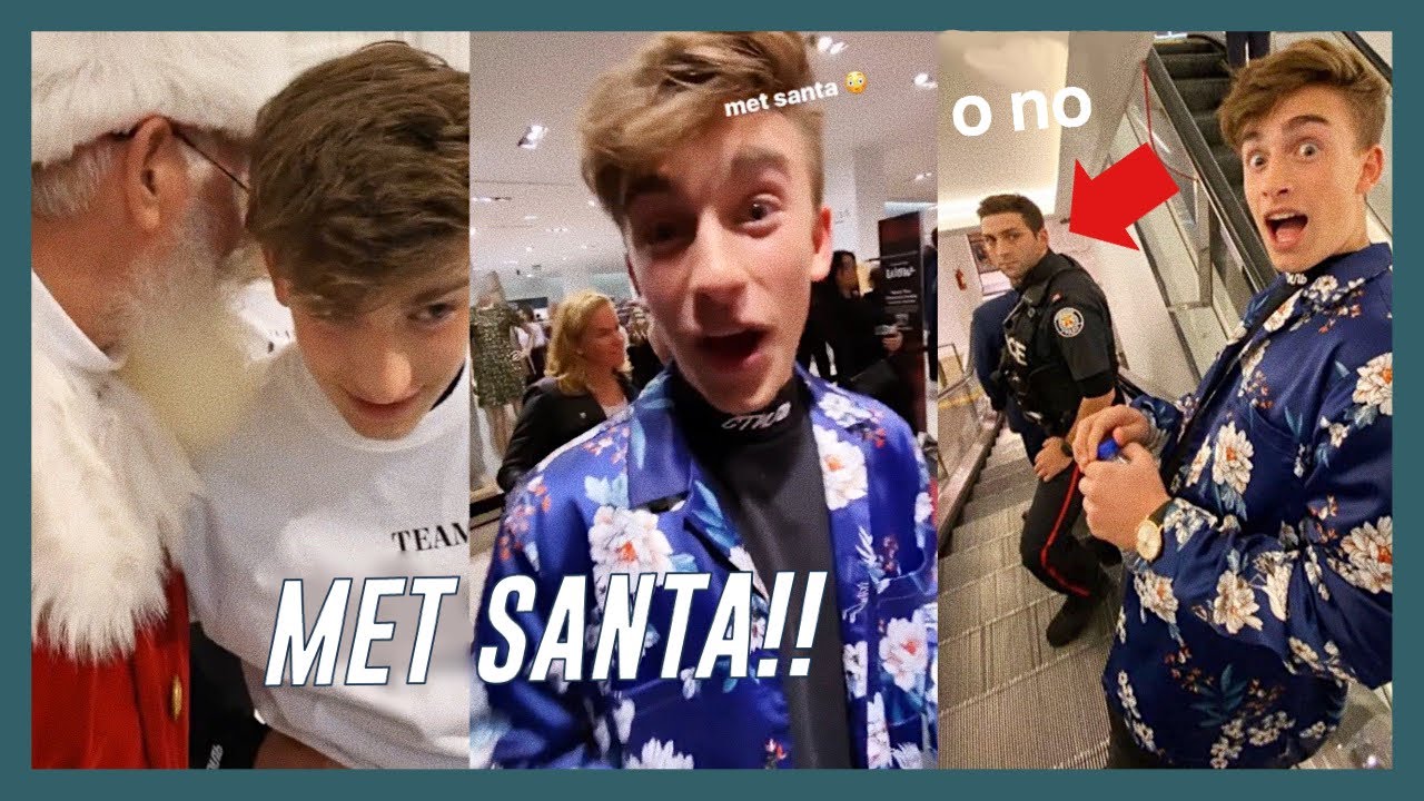 Johnny Orlando MEETS SANTA!!🎅🏼😳 - YouTube