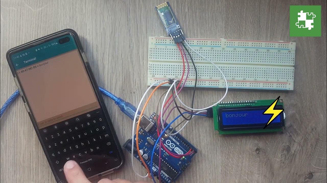 Arduino UNO + Module Bluetooth HC-05 + LCD 16x2 I2C - YouTube