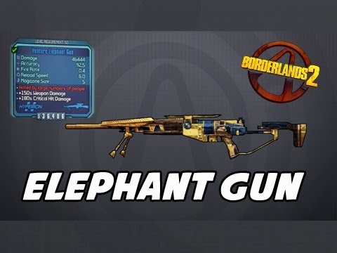 Borderlands 2 - Elephant Gun ( New DLC Weapons ) - YouTube