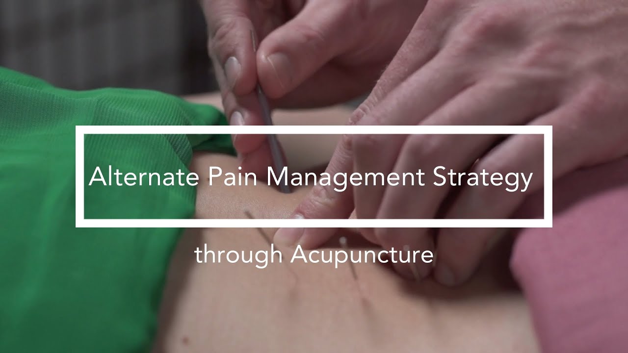 Alternate Pain Management Strategy through Acupuncture - YouTube