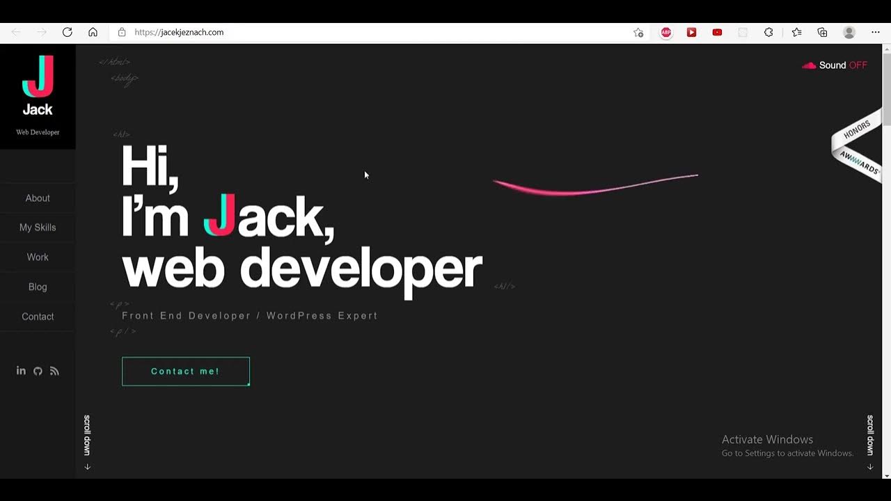 Awwwards Clone Portfolio-with React and Framer motion (part1) - YouTube