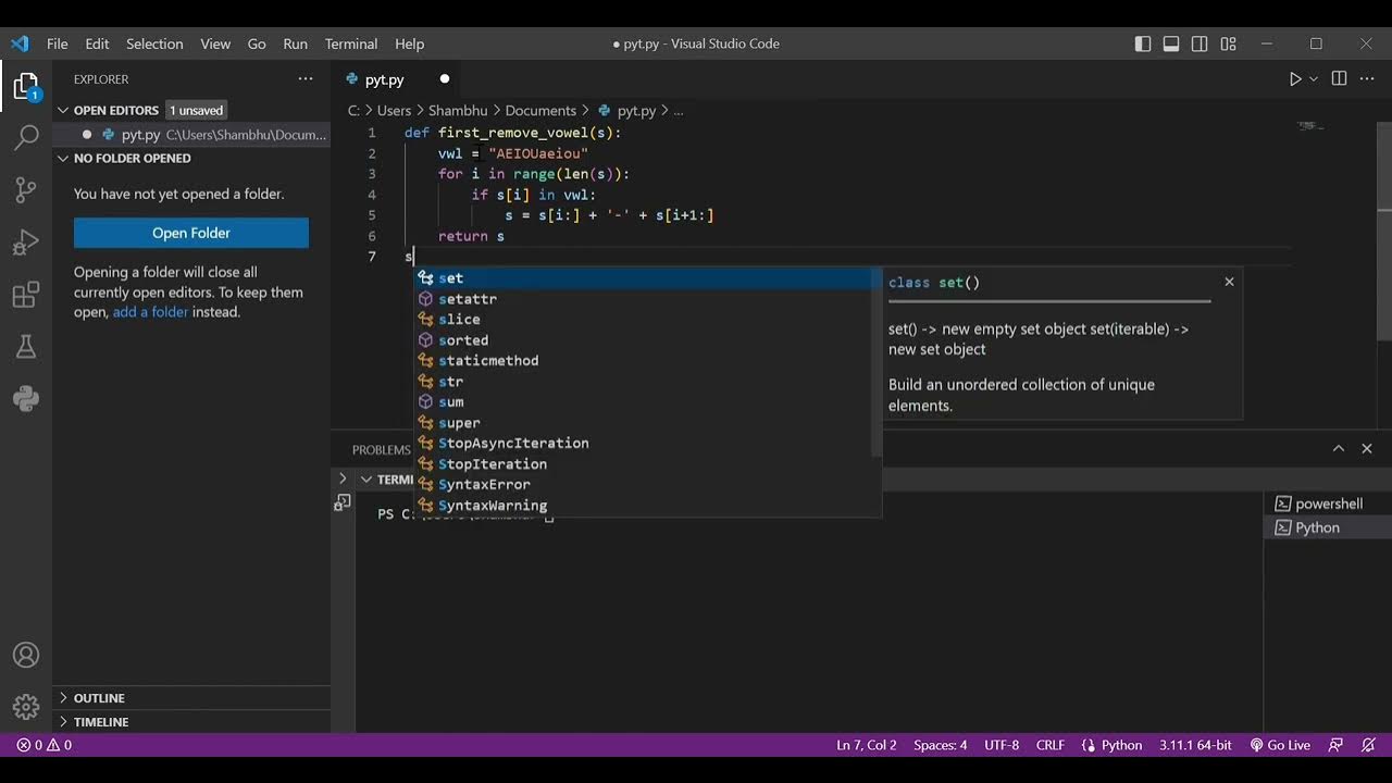 Remove First Vowels From String In Python Program Day With Sam YouTube remove-first-vowels-from-string-in-python-program-day-with-sam-youtube
