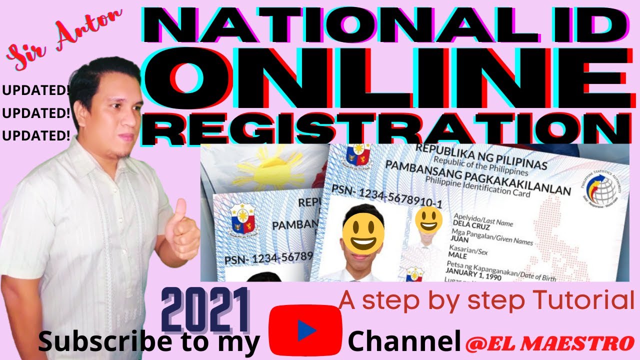 NATIONAL ID ONLINE REGISTRATION STEP BY STEP TUTORIAL - YouTube