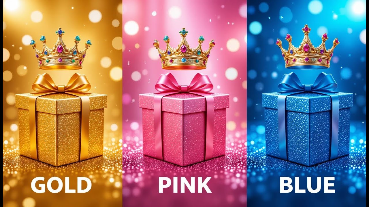 Choose Your Gift! 🎁 Pink, Gold or Blue 🎀💙⭐️ How Lucky Are You? 😱 Quiz ...