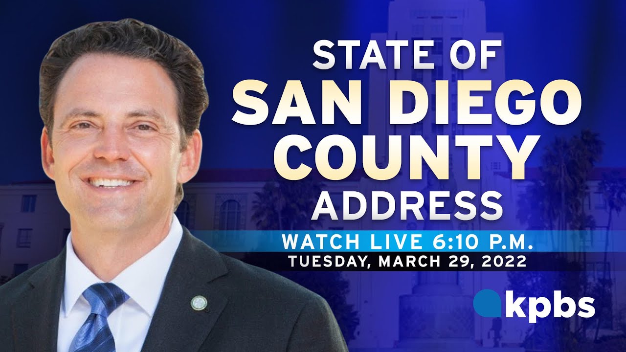 San Diego County Supervisor Nathan Fletcher delivers State of San Diego ...