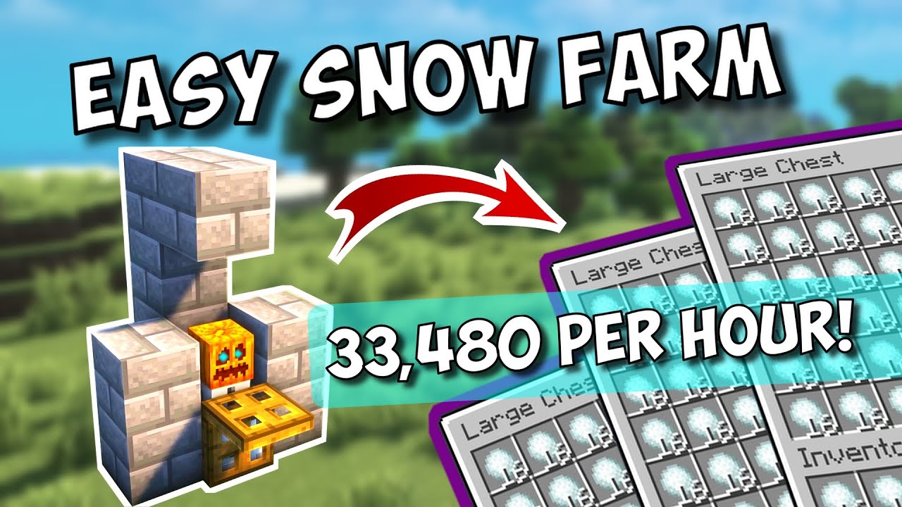 How to make a Snow Farm in Minecraft 1.19! - YouTube