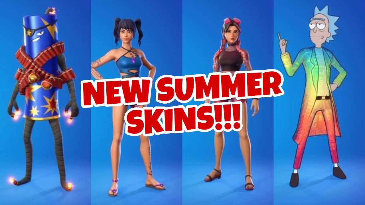 New Fortnite Cosmic Summer Skins And Styles Update 17 10 Youtube