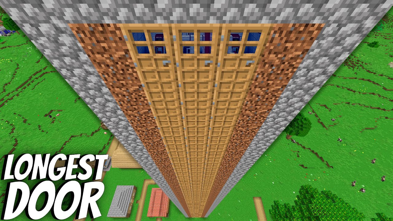 I found a LONGEST TRIPLE DOOR in Minecraft ! What's INSIDE the SECRET ...