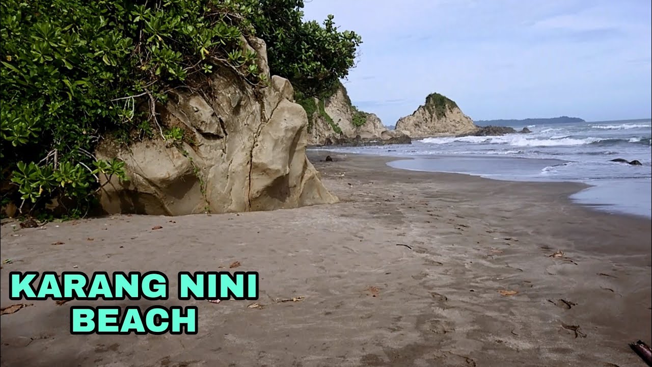 JALAN KAKI MENYUSURI PANTAI KARANG NINI YANG SEPI AT PANGANDARAN ...