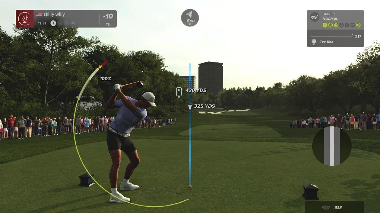 PGA TOUR 2K23 391 yrd perfect drive - YouTube