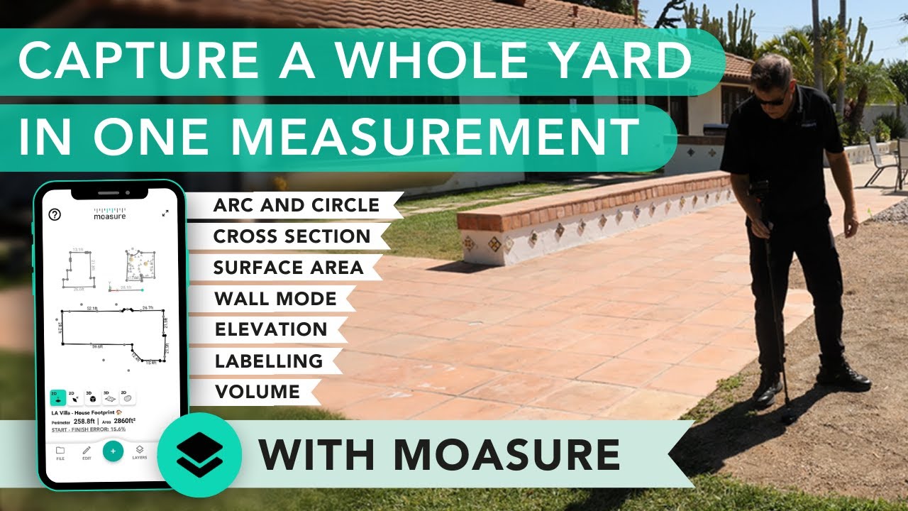 Multiple Yard Layers with Moasure: Landscaping Measurement - YouTube