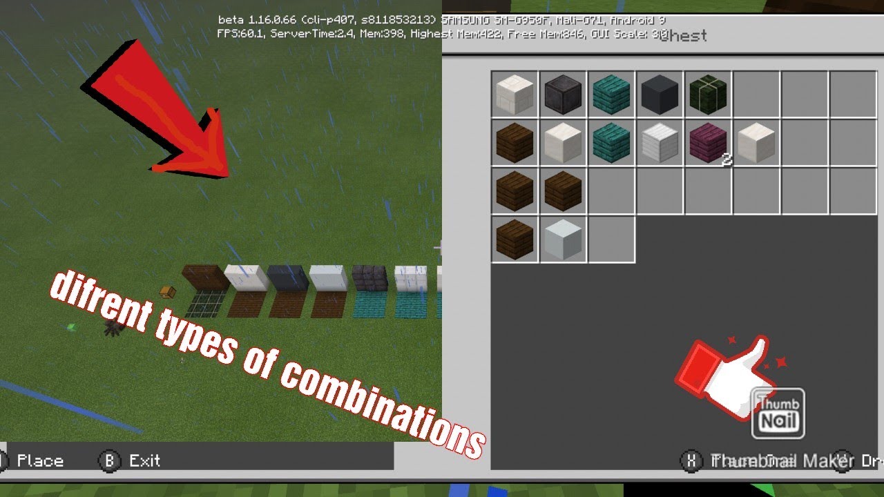 Different Wall Combinations in [MINECRAFT] - YouTube