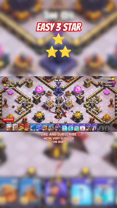 Easiest Way To 3 Star History Maker Challenge In (Clash Of Clans) #coc #shorts - YouTube