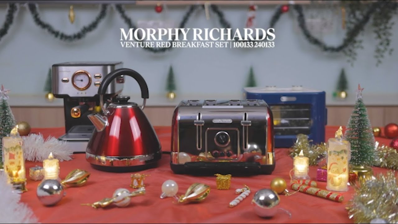 Morphy Richards Venture Red Breakfast Set 100133 240133 - YouTube