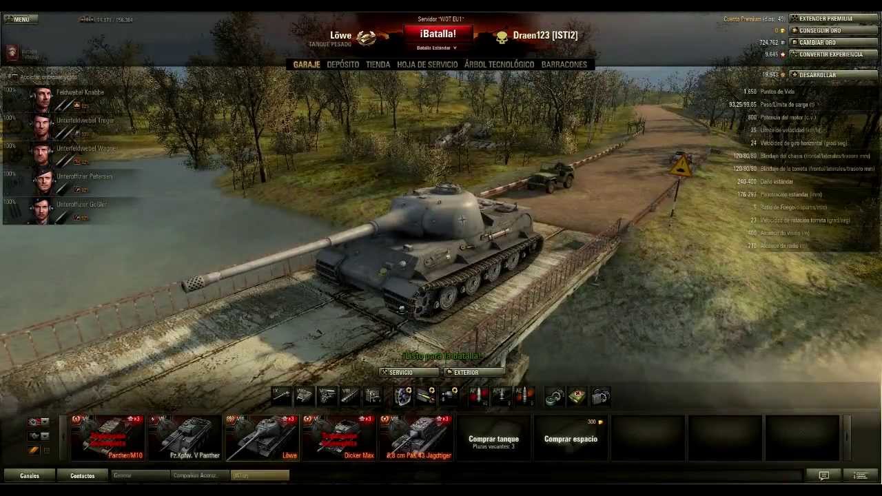World of tanks análisis: Löwe Tanque pesado alemán premium Tier 8: Que ...