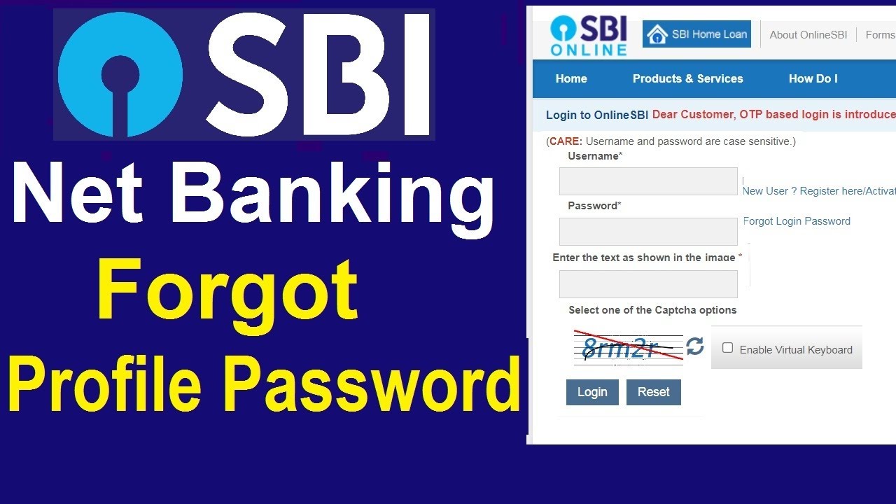 Forgot SBI Profile Password | How to forgot SBI Profile Password | SBI ...