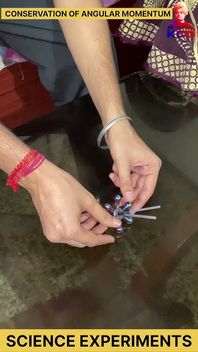 conservation of angular momentum | science experiments |#experiment #science - YouTube