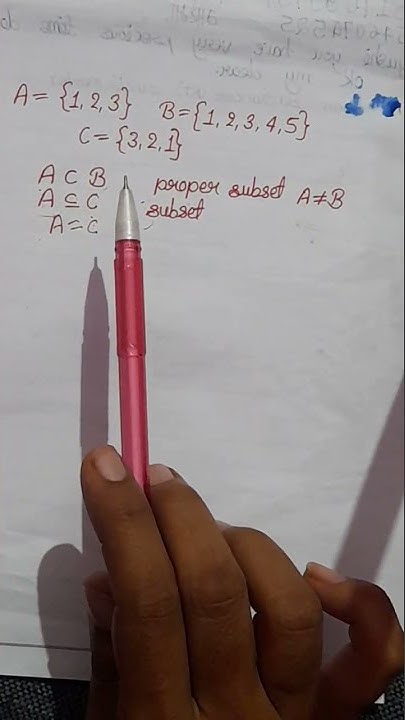 subset,proper subset and superset #maths #math #mathematics #shorts #short #subset #subsets ...