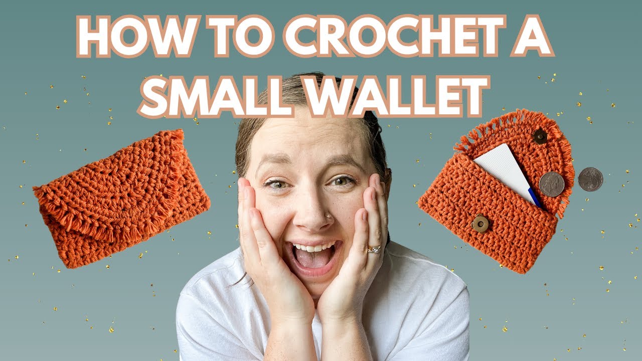 How to crochet a small wallet, quick crochet project, easy crochet ...