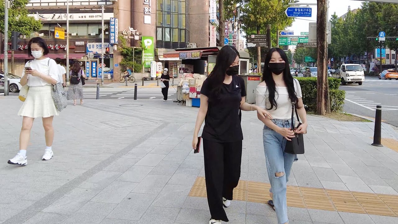 [4K Seoul Walk]🚶Nowon Station Apartments Streetside Shopping Malls 노원역 ...
