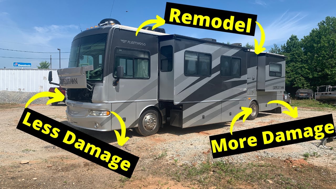 Rebuilding a Fire Damage RV Motor Home - YouTube