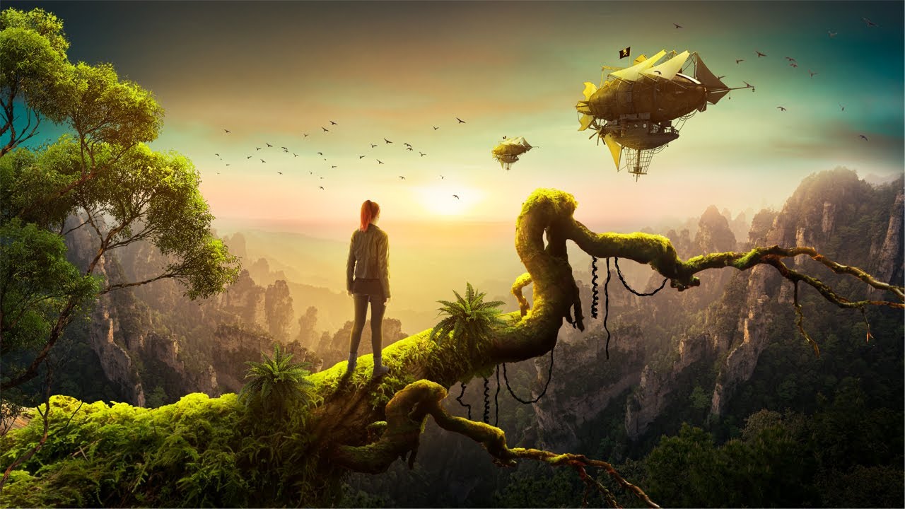 I Create Fantasy Land In Photoshop Tutorial - YouTube