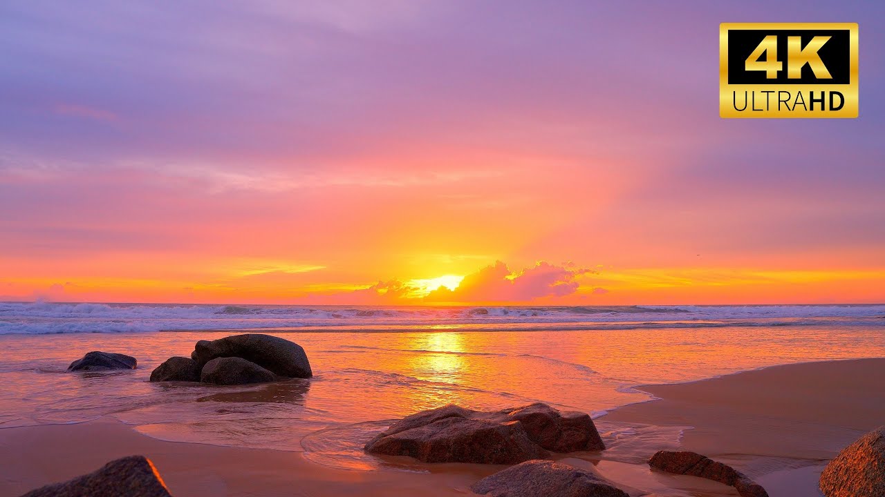 🌿 Soothe Sea Waves • 12-Hour 4K Live Stream • Gentle Anxiety-Relief ...