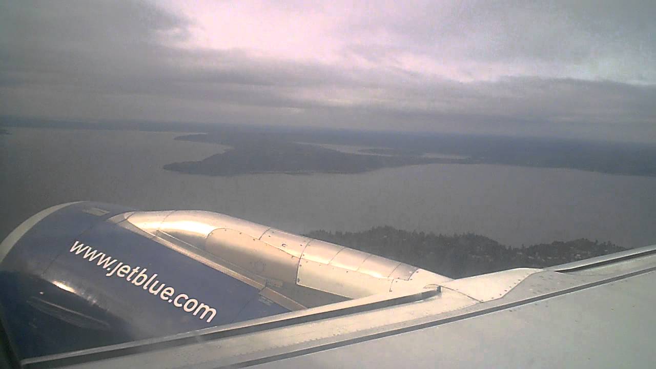 jetBlue A320 take-off from Seattle Airport - YouTube