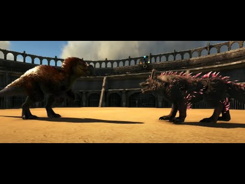 FENRIR BOSS Alpha SV DodoRex Ark Battles - YouTube