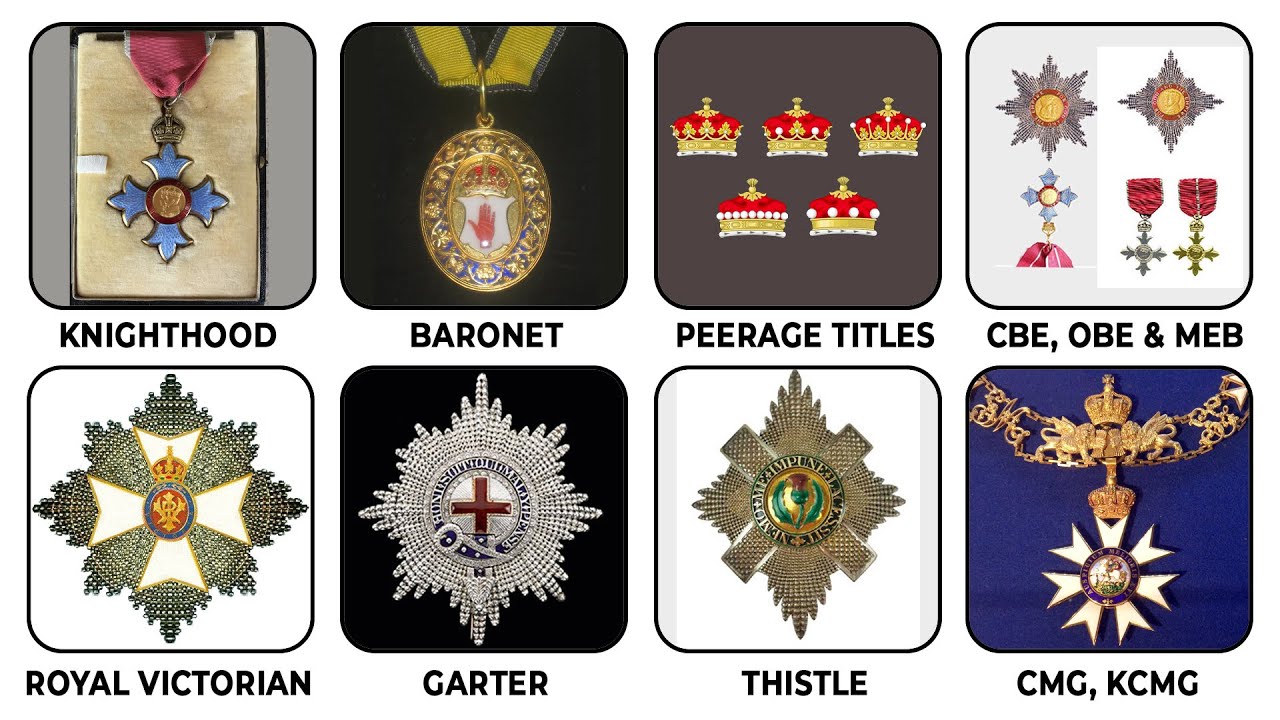 Every British Honours Title Explained in 17 Minutes - YouTube