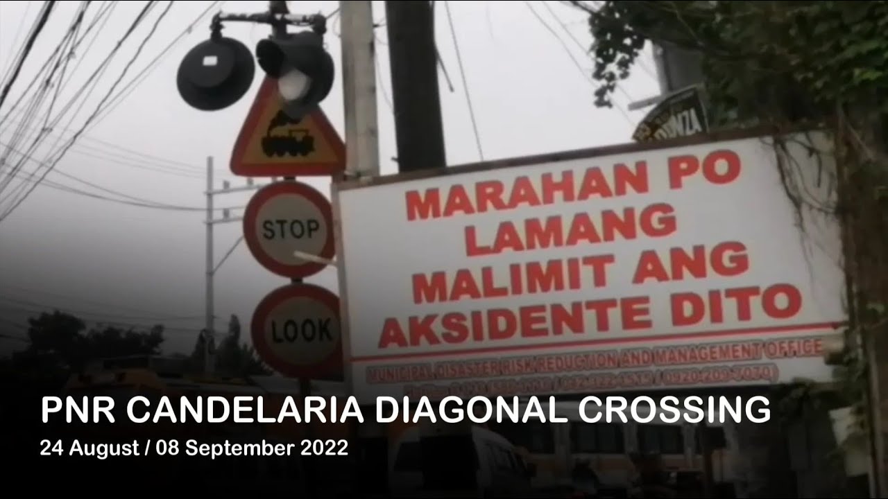 PNR - Candelaria Diagonal Railroad Crossing - YouTube