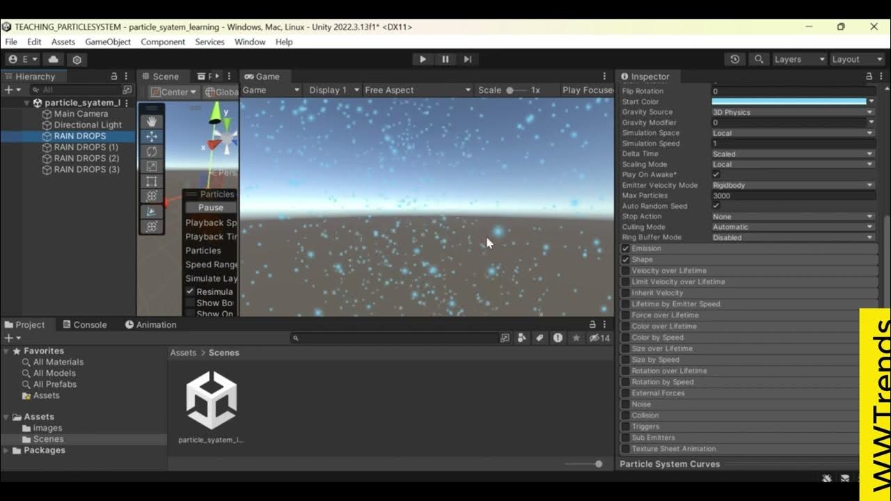 Unity Tutorial Particle system 2024 - YouTube