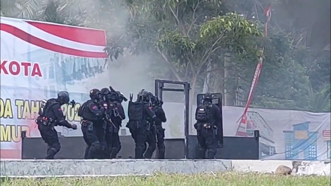 Simulasi penanganan aksi terorisme dalam rangka kesiapan pengamanan Pilkada tahun 2024 ...