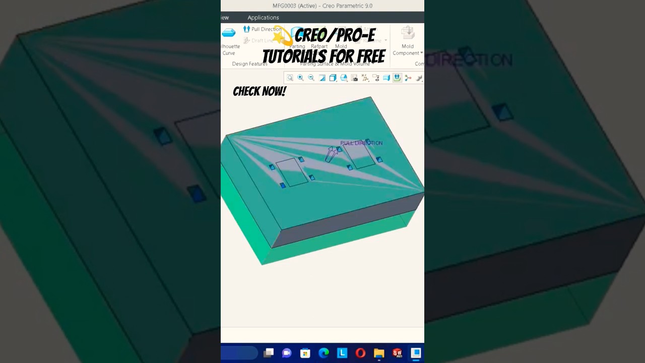💫Creo/Pro-E Tutorials for free! | Learn Now! #creo #mechanicalengineering #moldtool #solidworks ...