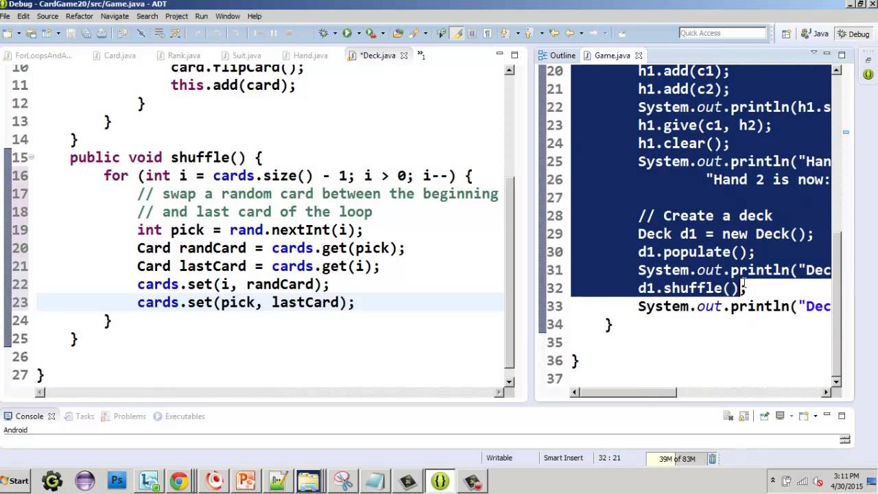 Code An OOP Card Game The Deck Class Part 2 YouTube Code An OOP Card Game The Deck Class Part 2 YouTube