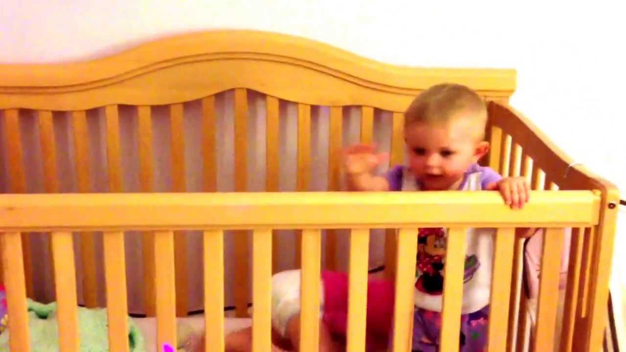 Crib jumping before bed - YouTube